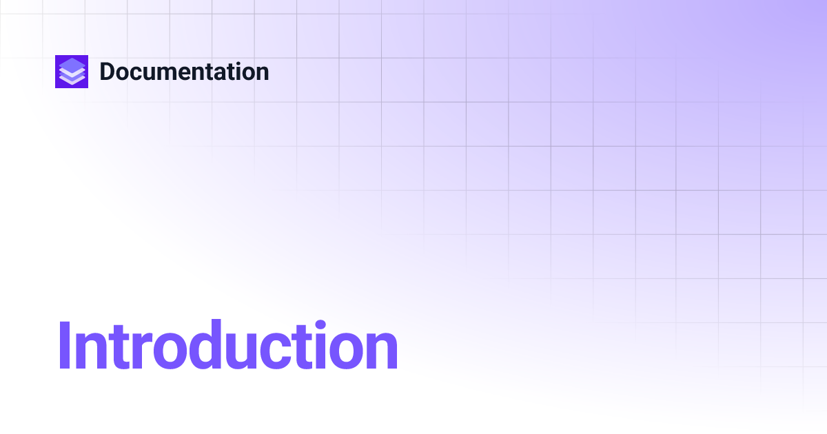 Introduction | Documentation